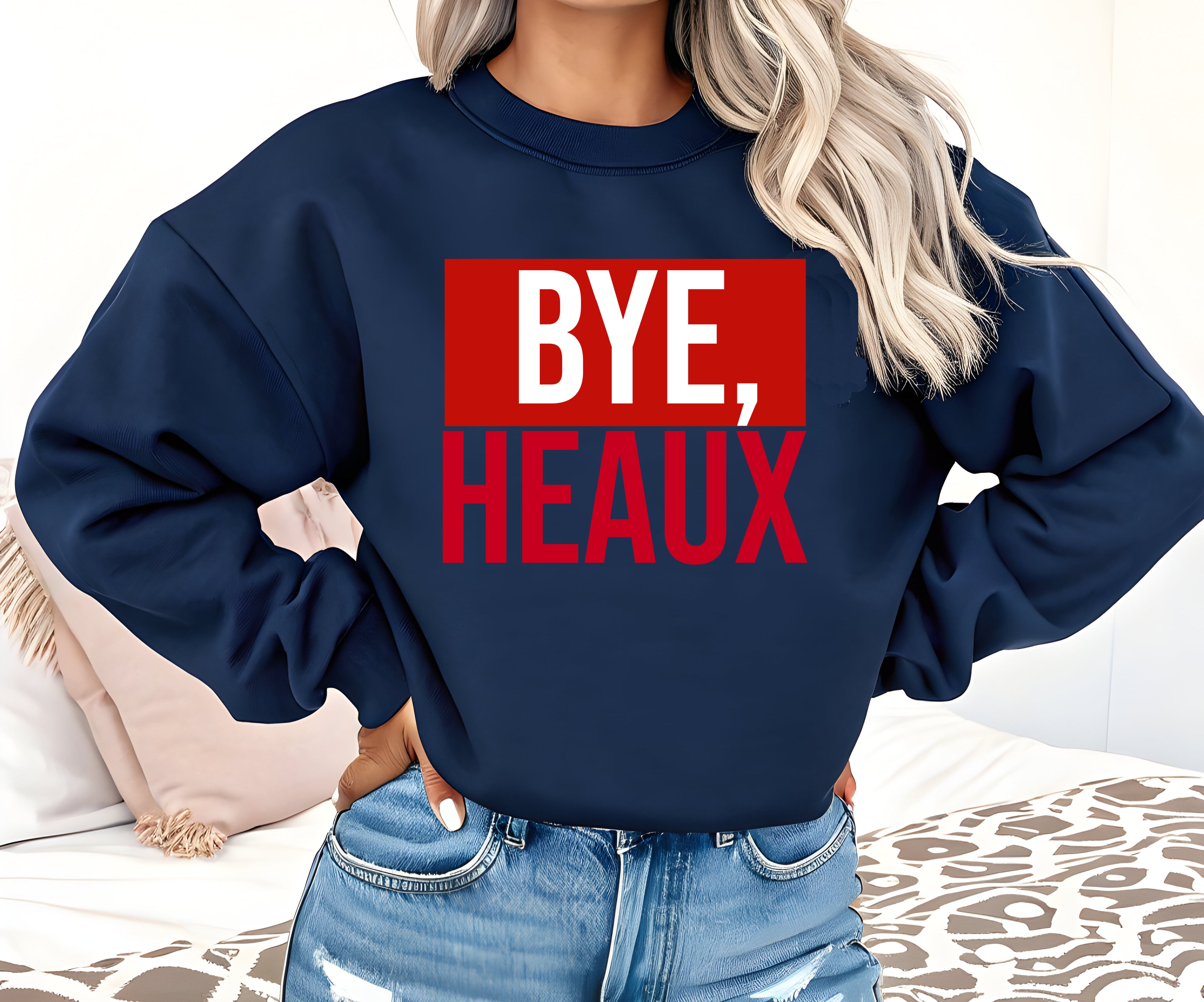 Bye Heaux Shirt/ Ole Miss Lane Sweatshirt – Pink Mustache Boutique
