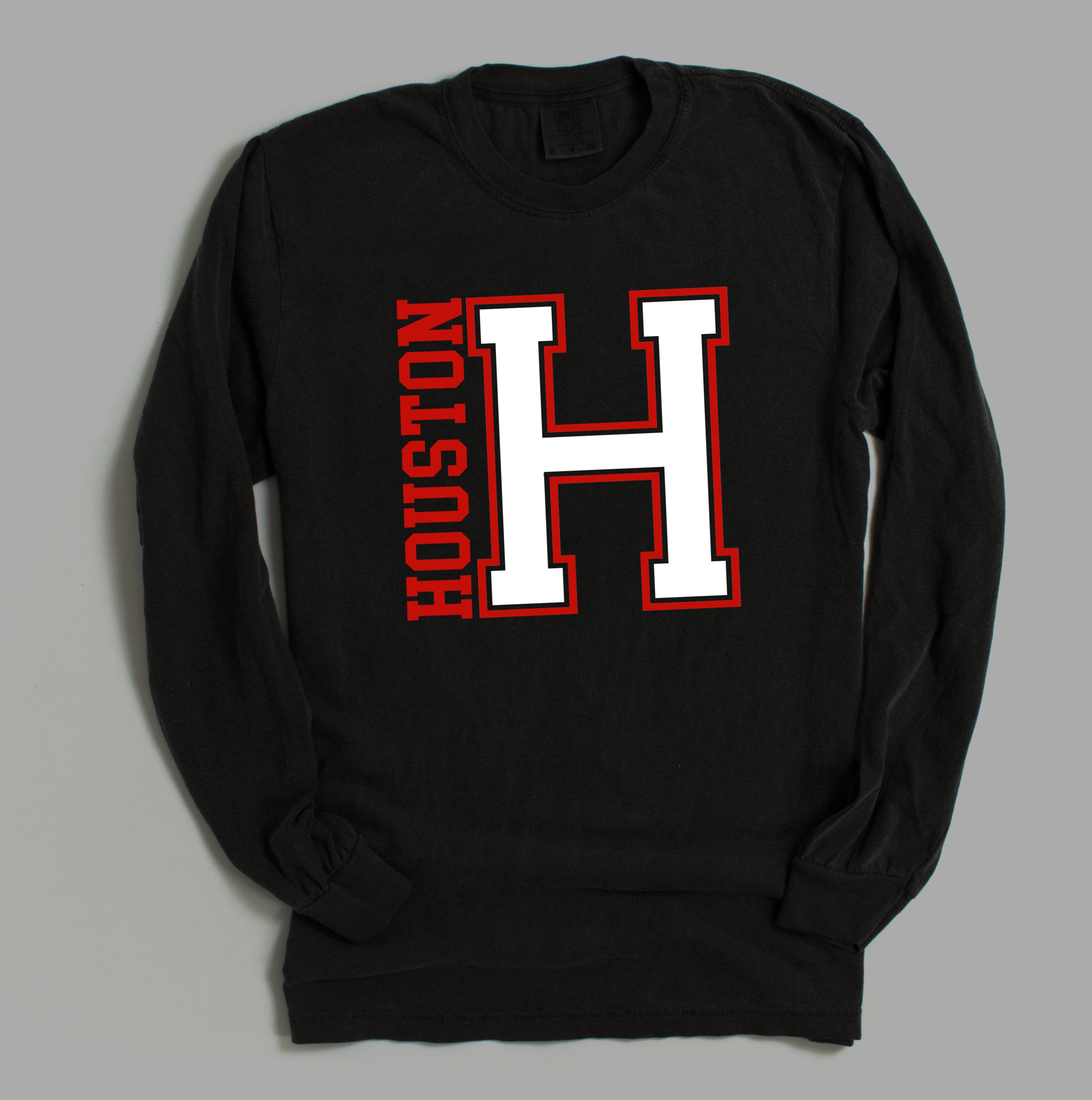 Long Sleeve Bella or Comfort Colors Houston Mustangs Shirt/ Youth and ...