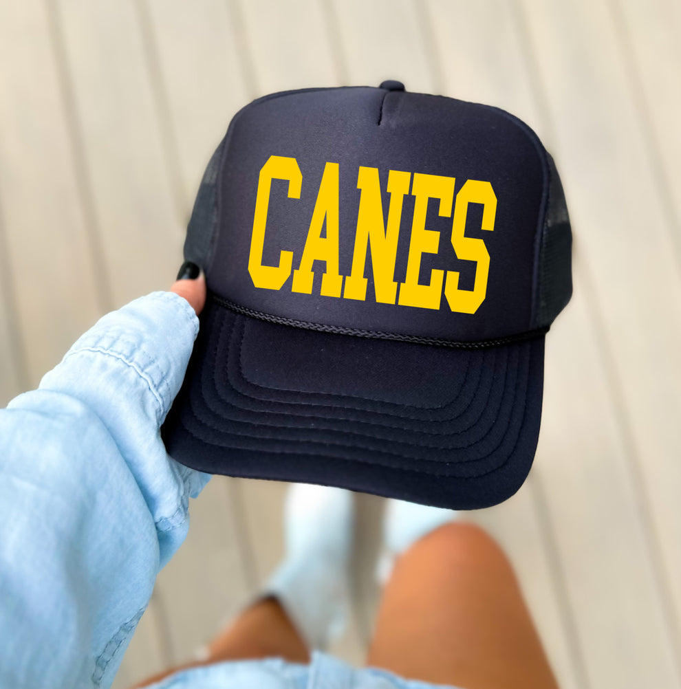 Canes Hat/ Canes Baseball Hat – Pink Mustache Boutique
