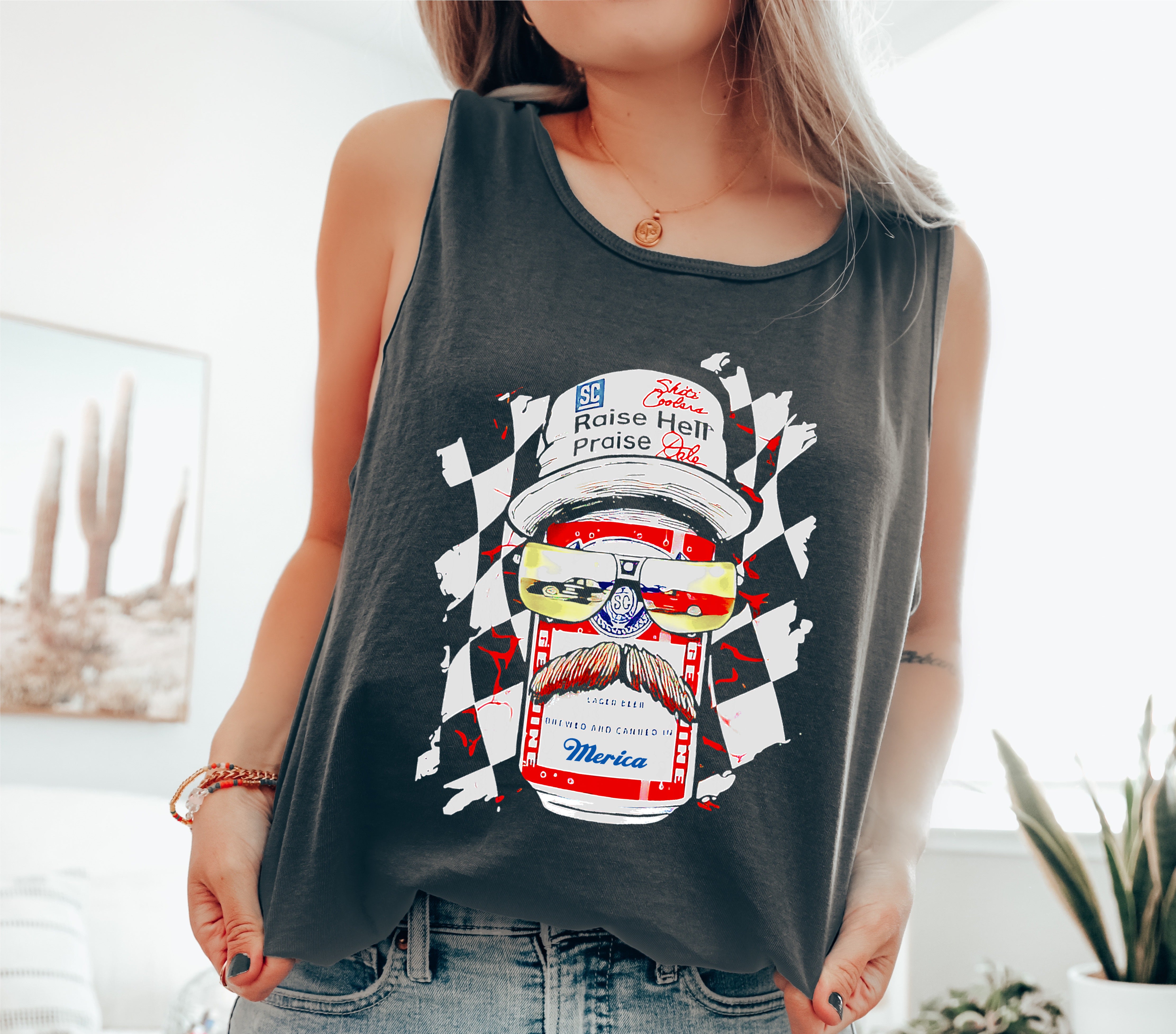 Comfort Colors Tank- Raise Hell Praise Dale/ Funny Summer Tank/ Coveru ...