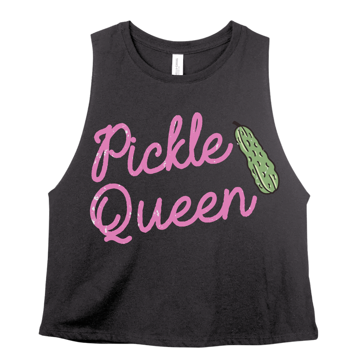 Pickle Queen Cropped Tank /Workout Tank/ Funny Tank/ Pickle Tank/ Cros ...